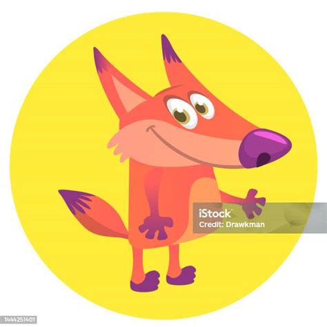 만화 아주 귀여운 여우의 그림입니다 벡터 일러스트 레이 션 흰색 절연 가공의 인물에 대한 스톡 벡터 아트 및 기타 이미지