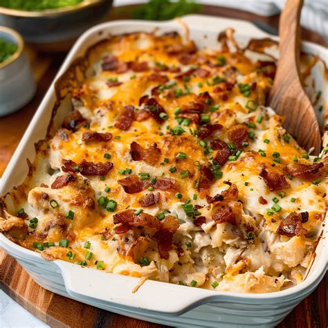 Cheesy Bacon Chicken Casserole Recipe