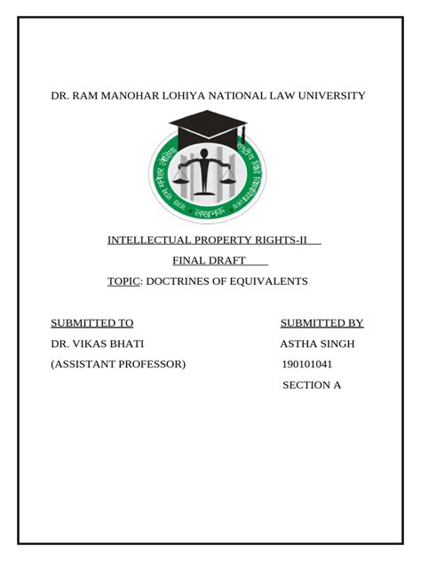 ipr ii final draft astha singh 190101041 pdf doctrine of