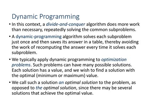 Design And Analysis Of Algorithms Lecture 08 1ppt Programming