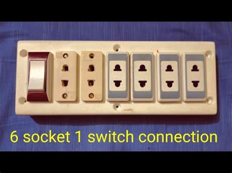 6 Socket 1 Switch Connection YouTube