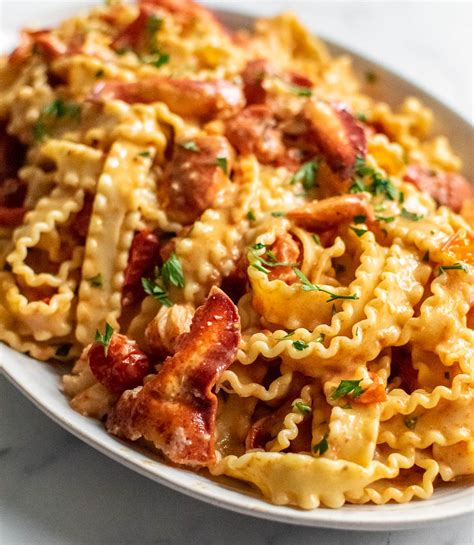 Creamy Tomato And Lobster Pasta Carolyns Cooking