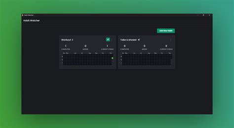 Github N4ze3mhabit Watcher Simple And Easy To Use Habit Tracking Tool On Desktop