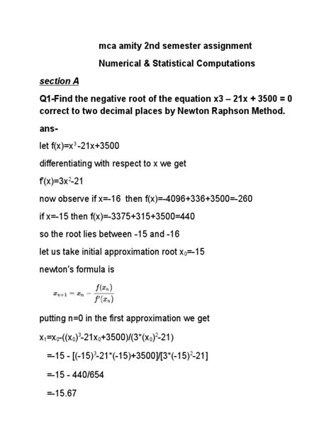 Numerical And Statistical Computations Pdf Matrix Mathematics