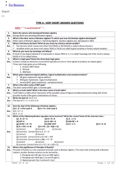 Solved Exercise Boolean Algebra Pdf