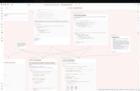 obsidian canvas is great for leetcode organizing r obsidianmd