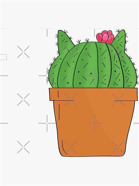 Catcus Sticker For Sale By Alekzg92 Redbubble