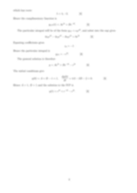 Solution Mathematics Lesson 2 General Solution And Initial Value Problem Tutorial Worked