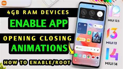 Yes Enable App Opening Closing Animation In Any 4gb Ram Redmi Xiaomi And Poco Devices With Only