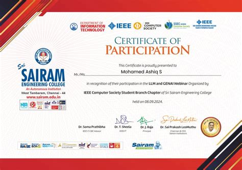 Mohamed Ashiq On Linkedin Llm Genai Ieee Webinar