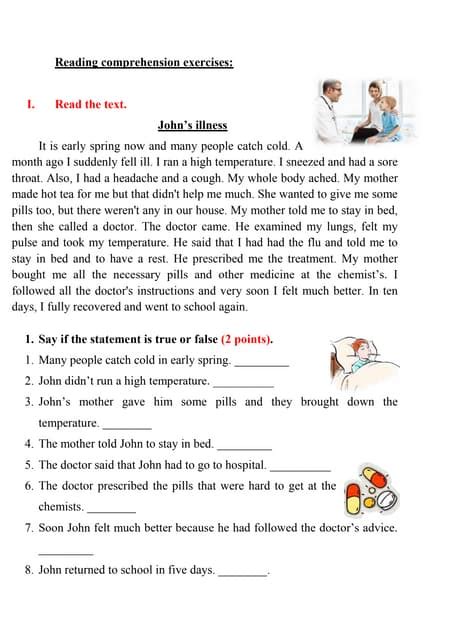 Reading Comprehension Activity Docx