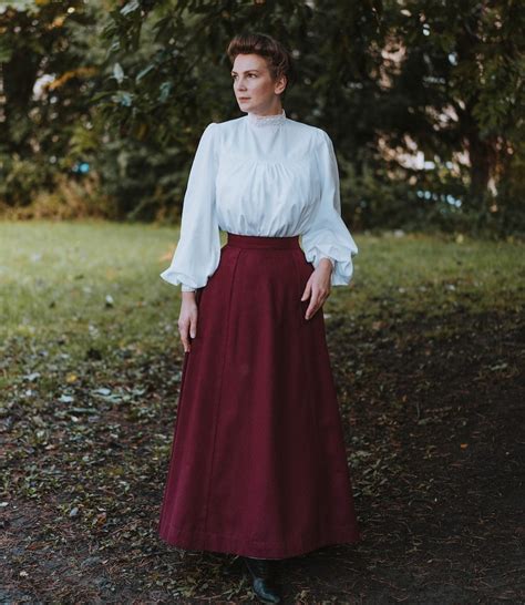 Victorian Blouse Retro Blouse 1900s Blouse Puffy Sleeve Blouse White Blouse Romantic Belle