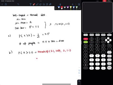 Solved A Population Data Set With A Bell Shaped Distribution And Size N 500 Has Mean μ 2