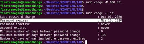 Örneklerle Linuxta Chage Komutu Nasıl Kullanılır Linux Data Linux Sysadmin