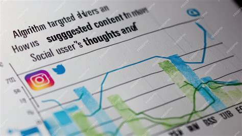 Colorful Data Visualization Illustrating Algorithm And Media Analysis Premium Ai Generated Image