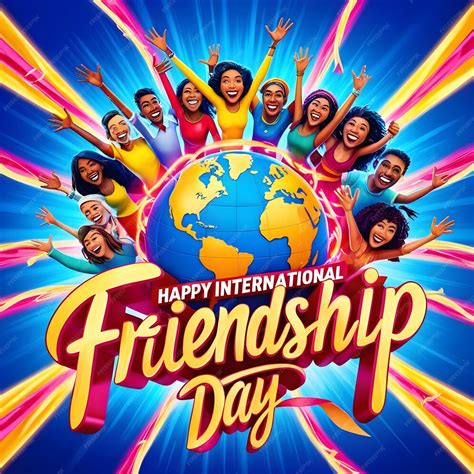 Happy International Friendship Day Poster International Friendship Day