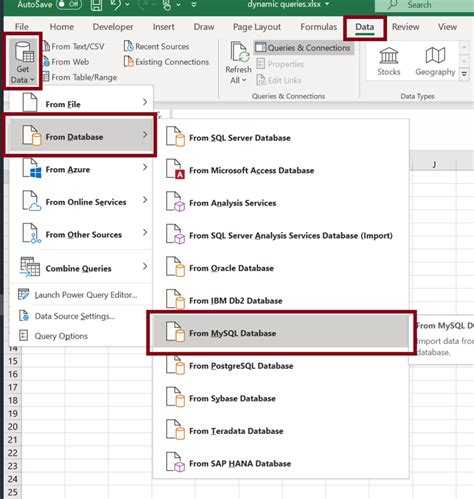 dynamic sql queries with excel s power query power gi
