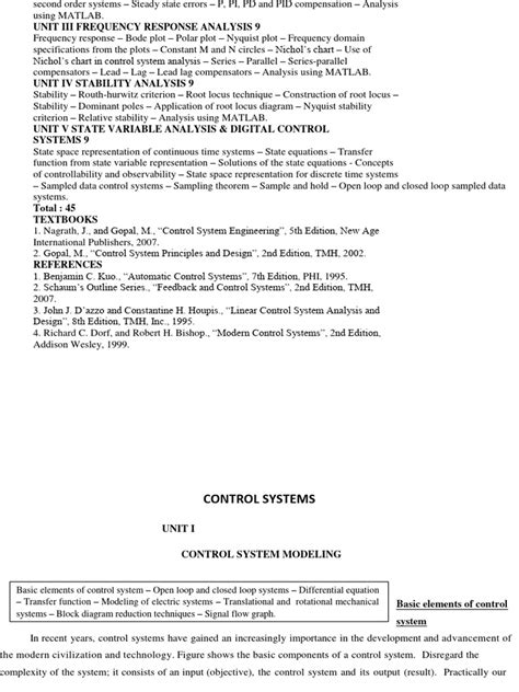 Control System Engineering Lecturer Note Download Free Pdf Damping Control Theory