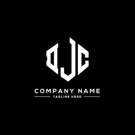 Premium Vector Djc Letter Logo Design With Polygon Shape Djc Polygon