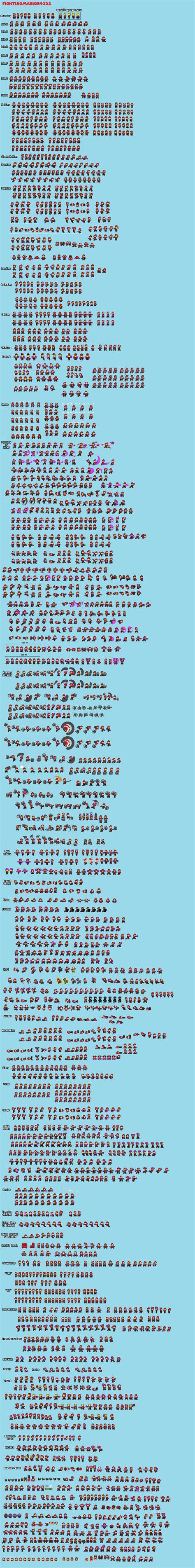 Fm54321 Sprite Sheet By Classictails124 On Deviantart