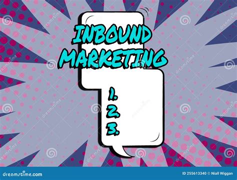 Conceptual Caption Inbound Marketingprocess Of Attracting The Attention Of Customers Word For