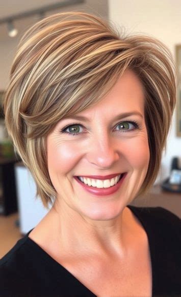30 Fresh And Youthful Hairstyles Over 50 Short Layered Bob With