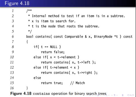 In C Implement Class Set Using A Binary Search