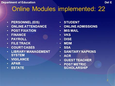 directorate of education ppt video online download