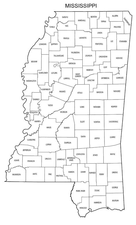 Free Printable Map Of Mississippi And 20 Fun Facts About Mississippi