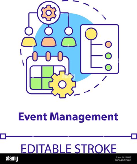 Event Management Concept Icon Stock Vector Image Art Alamy