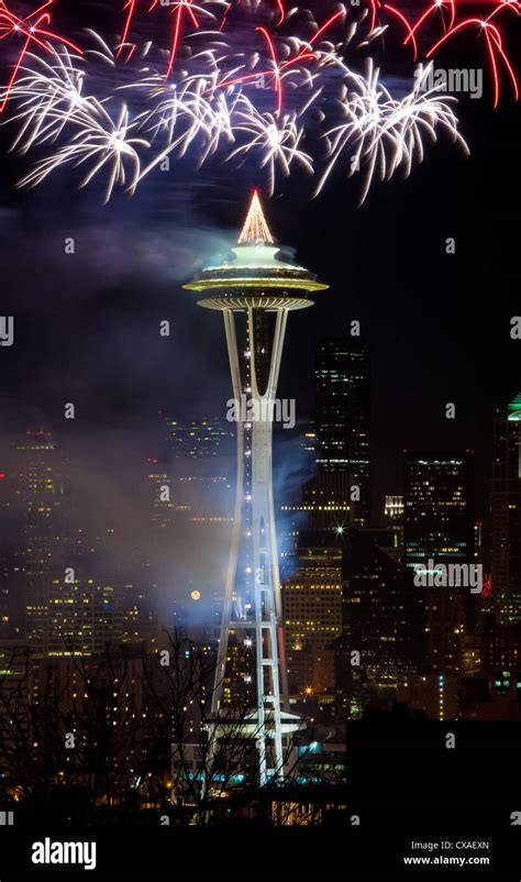 Seattle Space Needle Fireworks Show At Leta Tabor Blog