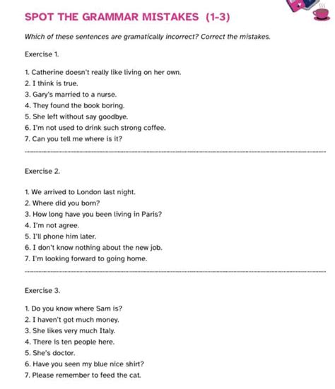 Spot The Grammar Mistakes 1 3 Which Of Studyx