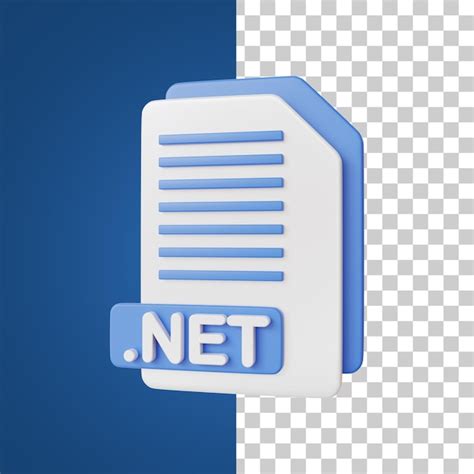 Premium Psd Dot Net Document File Format 3d Illustration