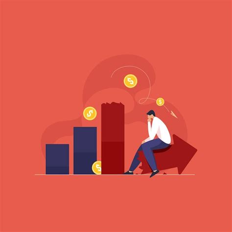 Premium Vector Global Recession Unexpected Stock Market Drop Business