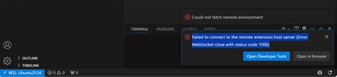 Visual Studio Code “failed To Connect To The Remote Extension Host