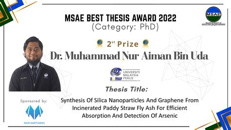 Best Thesis Awards 2022 Recipients Msae