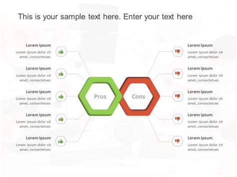 Pros And Cons Arrows Powerpoint Template