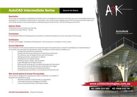Pdf Autocad Intermediate Series Au Website