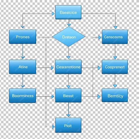 Business Process Automation Flowchart Premium Ai Generated Psd