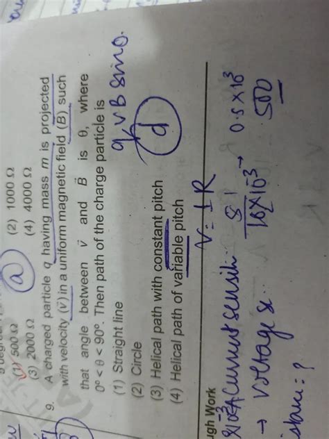 A Charged Particle Q Having Mass M Is StudyX