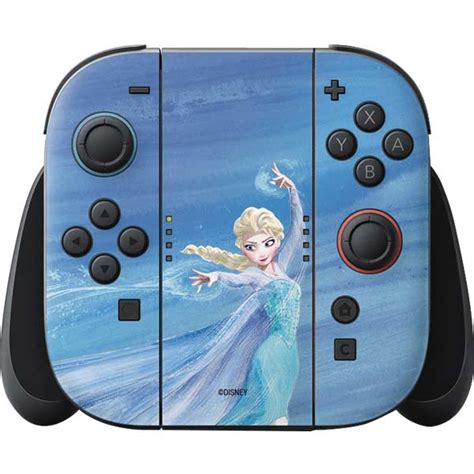 Disney Frozen Elsa Icy Powers Art Nintendo Switch 2 2025 Joy Con Controller Skin Skinit