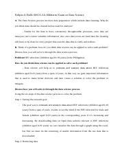 Midterm Exam In Data Sciecnce Docx Felipin A Dulfo BSCS 3A Midterm Exam On Data Science A