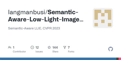 Github Langmanbusi Semantic Aware Low Light Image Enhancement