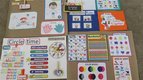Diy School Chart Idea Preschool And Kindergarten Learning Chart Images