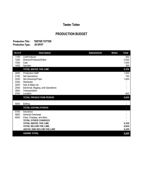 Teeter Totter Top Sheet 4 Pdf