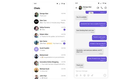Conversation List Message View Getting Started Flutter Ui Kit