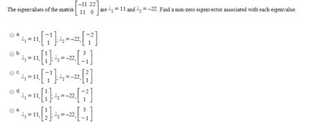 Solved are λ and λ Find a non zero Chegg
