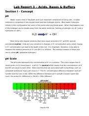 Lab Report 3 PH And Buffers Updated For Sp21 Docx Lab Report 3 Acids Bases Buffers