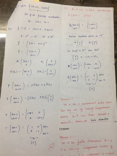 Linear Algebra Problem Set Linear Algebra Problem Set