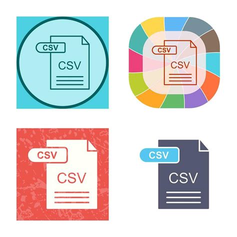 Csv Vector Icon 34159000 Vector Art At Vecteezy